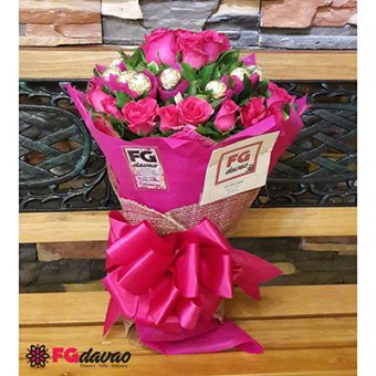 200 Roses Bouquet – Round Arrangement – 4 Colors of Roses – FG Davao ...